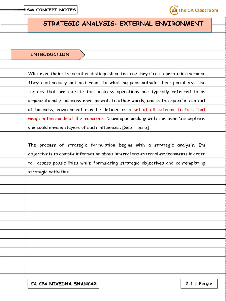 Chapter 2 - Strategic Analysis External Environment | PDF | Consumer Behaviour | Behavior
