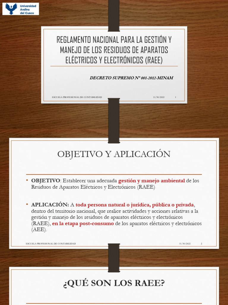 GESTIÓN Y MANEJO RAEE | PDF | Residuos | Contabilidad