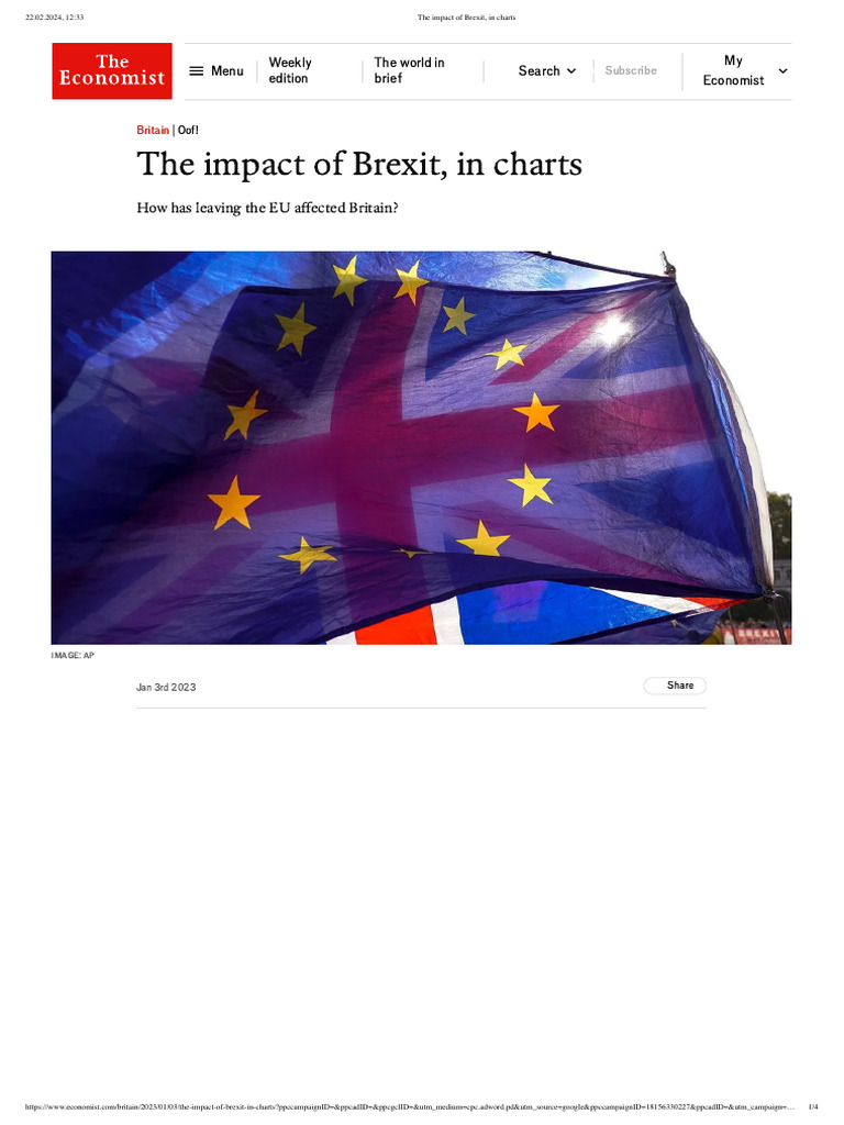 The Impact of Brexit, in Charts | PDF | Cost Of Living | Brexit