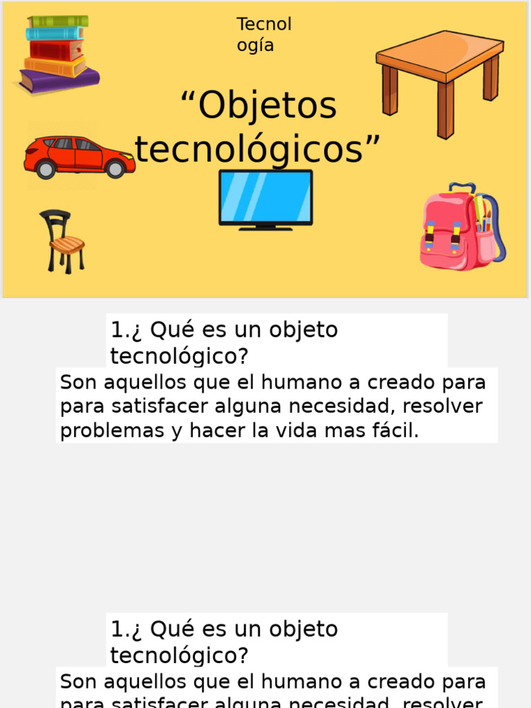 Objetos Tecnológicos.-1 | PDF