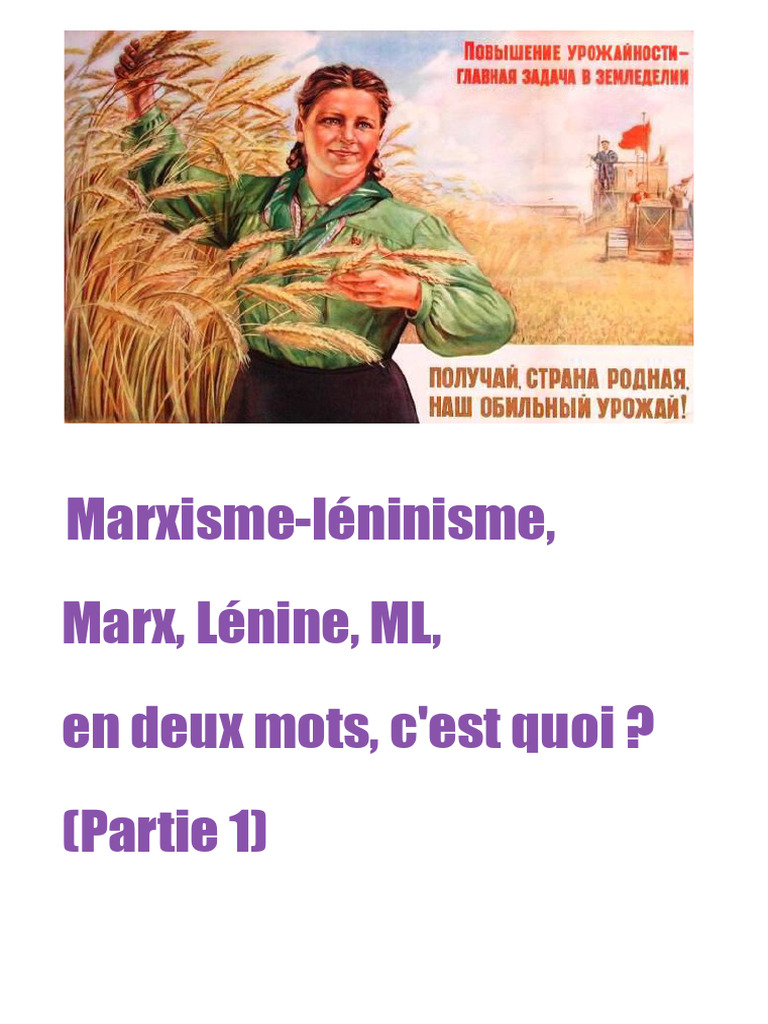 Comprendre le marxisme-léninisme | PDF | Marxisme | Karl Marx