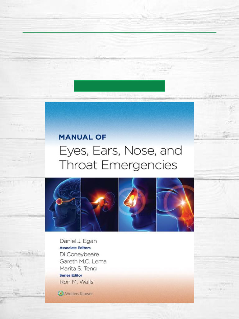 Eye, Ear, Nose, and Throat Emergencies Manual | PDF | Doctor Of ...