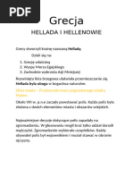 Hellada I Hellenowie - Początki Grecji | PDF