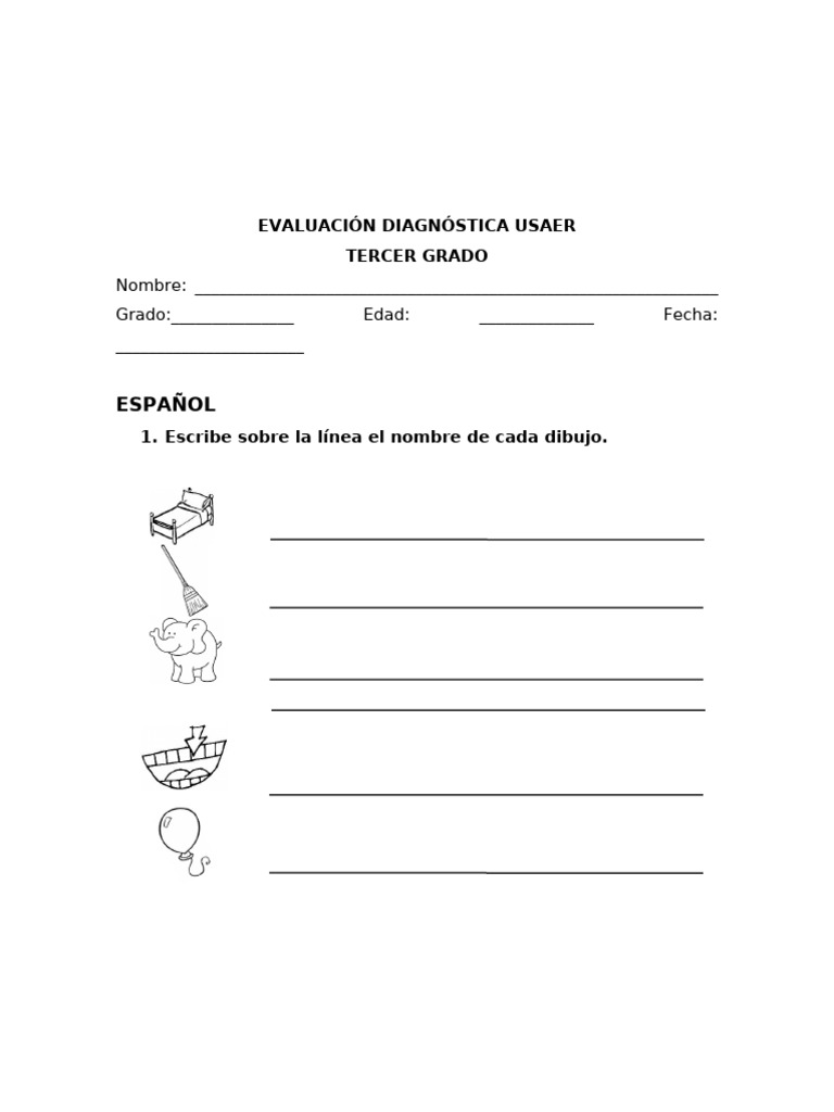 Evaluación DX Intermedia Tercer Grado | PDF | Piratería