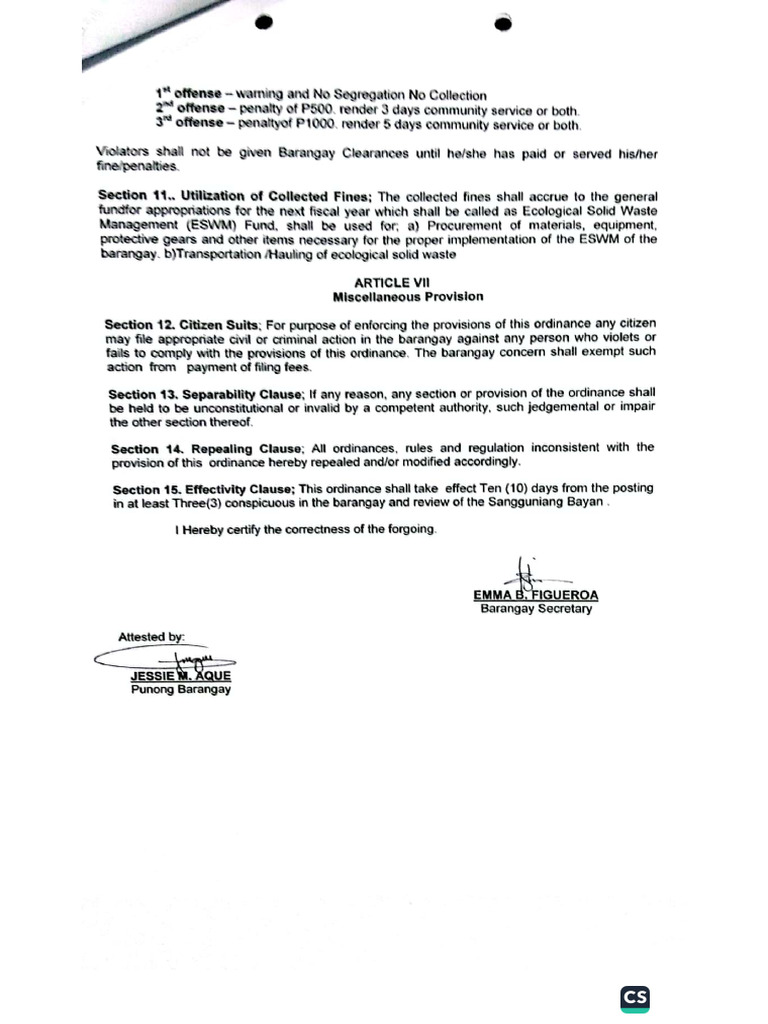 solid waste ordinance_7 | PDF