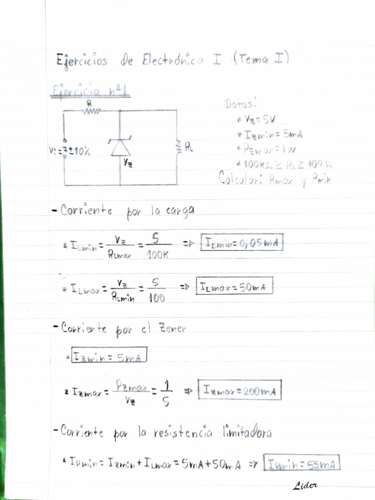 Ejercicios de Diodos Electronica 1 | PDF