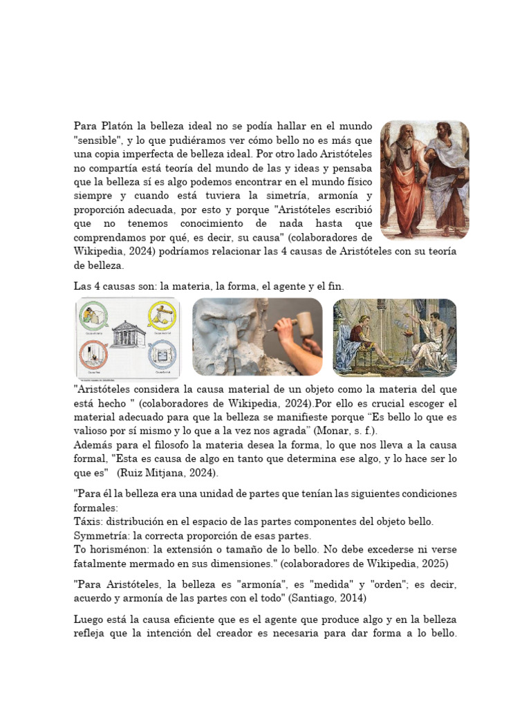 Belleza y estética en Aristóteles | PDF | Aristóteles | Belleza