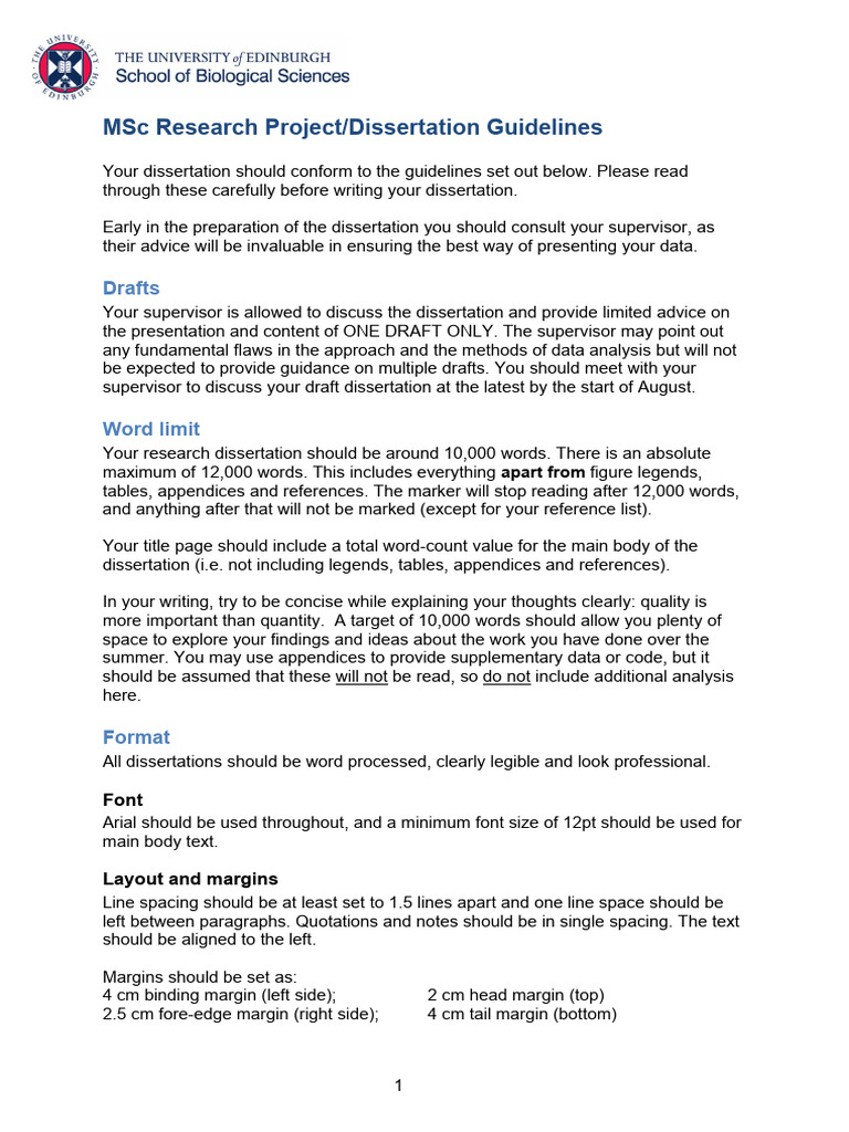 project-dissertation_guidelines_-_for_students_ay2020-21 | PDF | Thesis ...