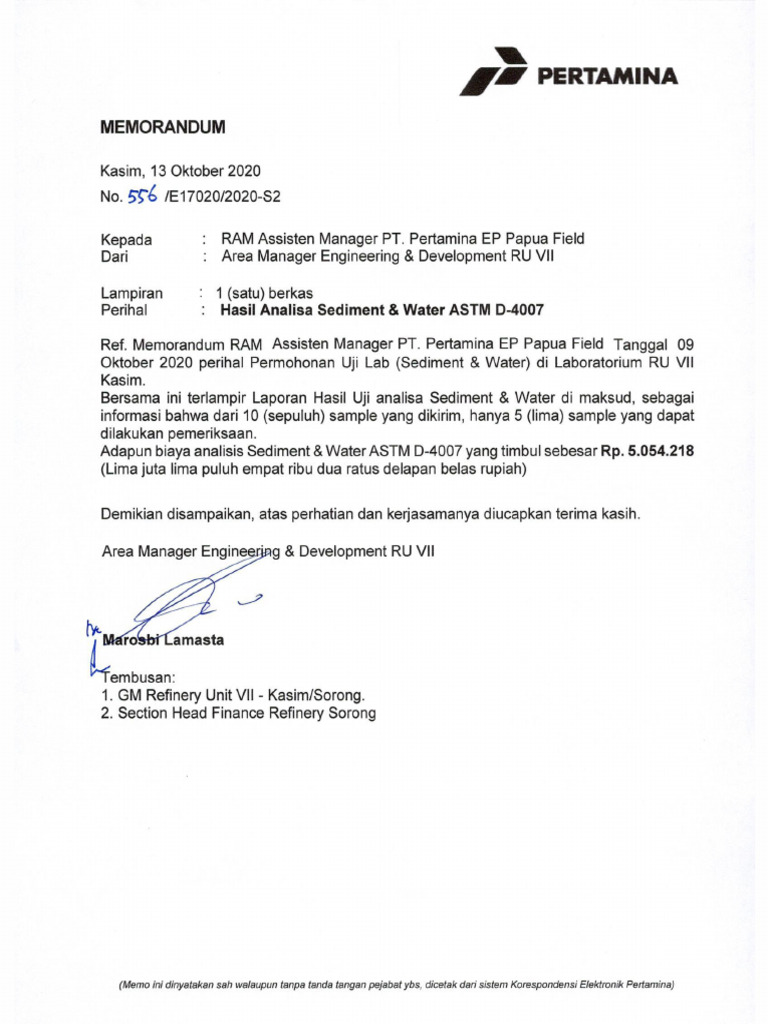 Hasil Pengukuran Lab External | PDF