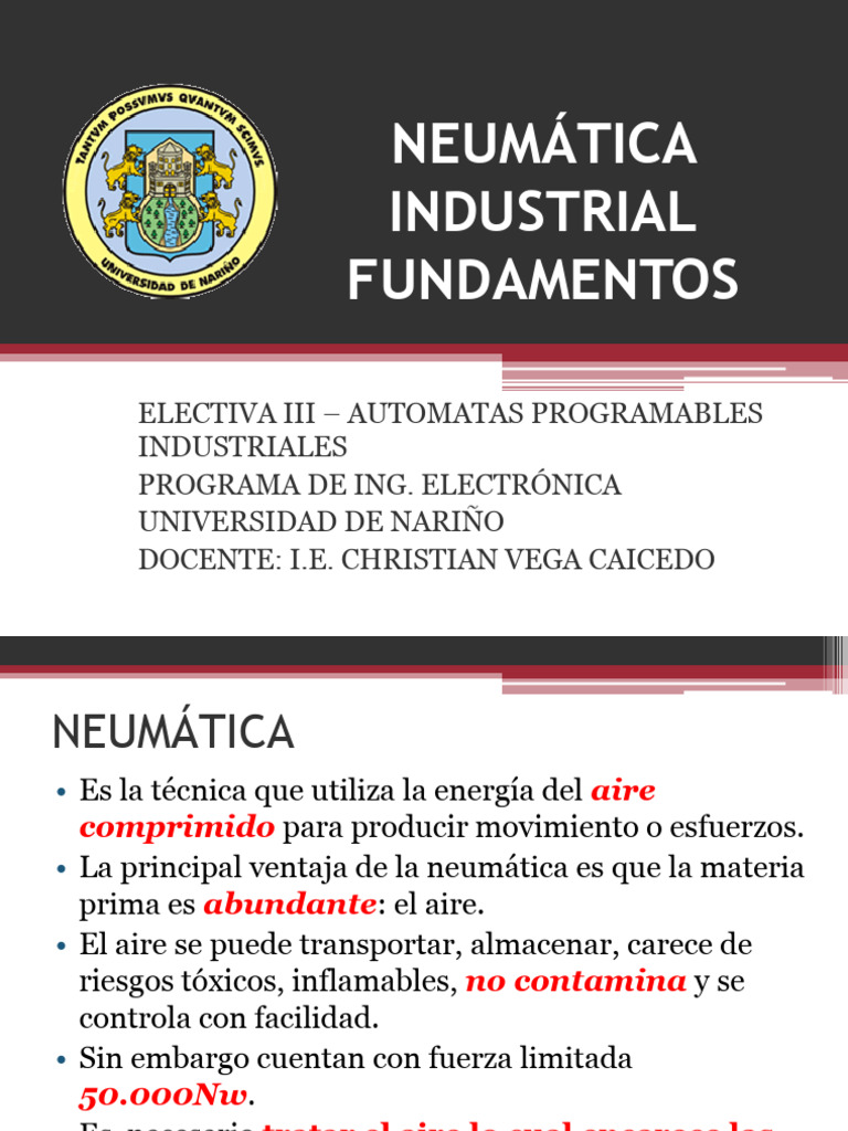 Fundamentos Neumática | PDF | Solenoide | Presión