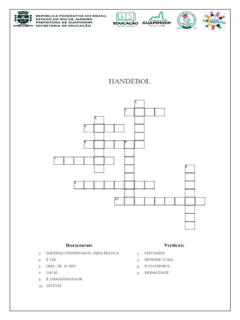 MAX cruzadinha handbol | PDF