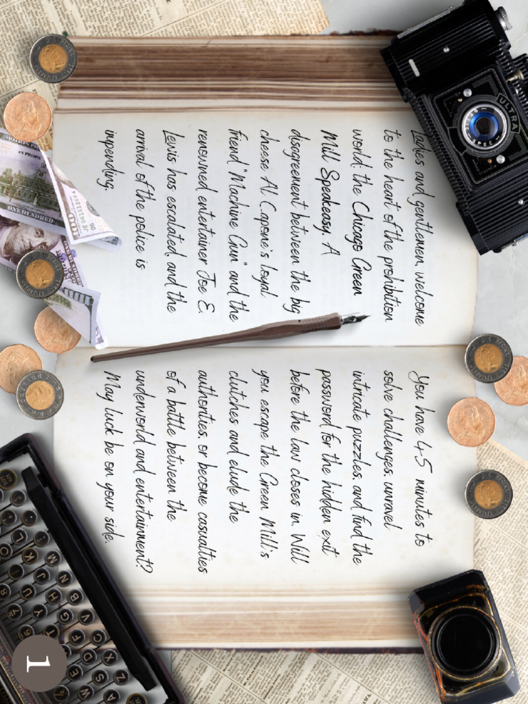 Roaring 20s Escape Room Clues | PDF