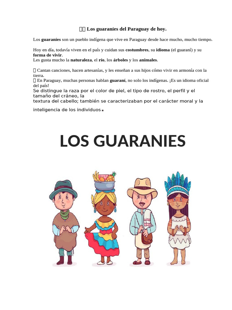 Guaraníes: Cultura y Tradiciones en Paraguay | PDF