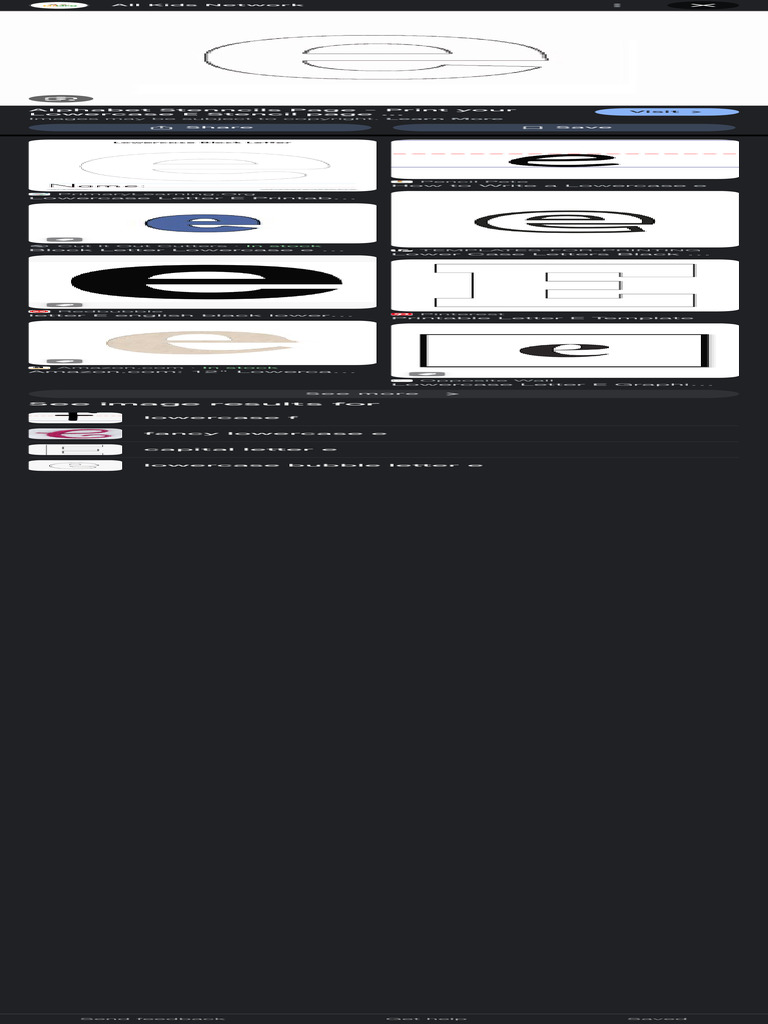 Lowercase e - Google Search | PDF