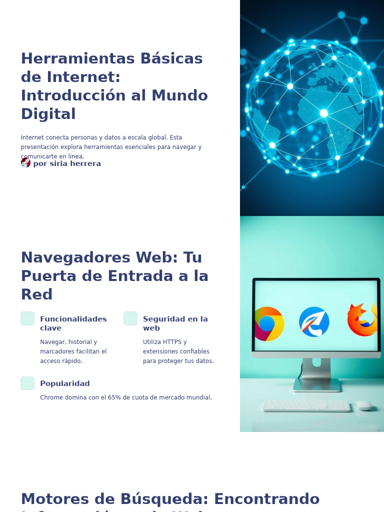 Herramientas Basicas de Internet Introduccion Al Mundo Digital | PDF | Internet | Privacidad en ...