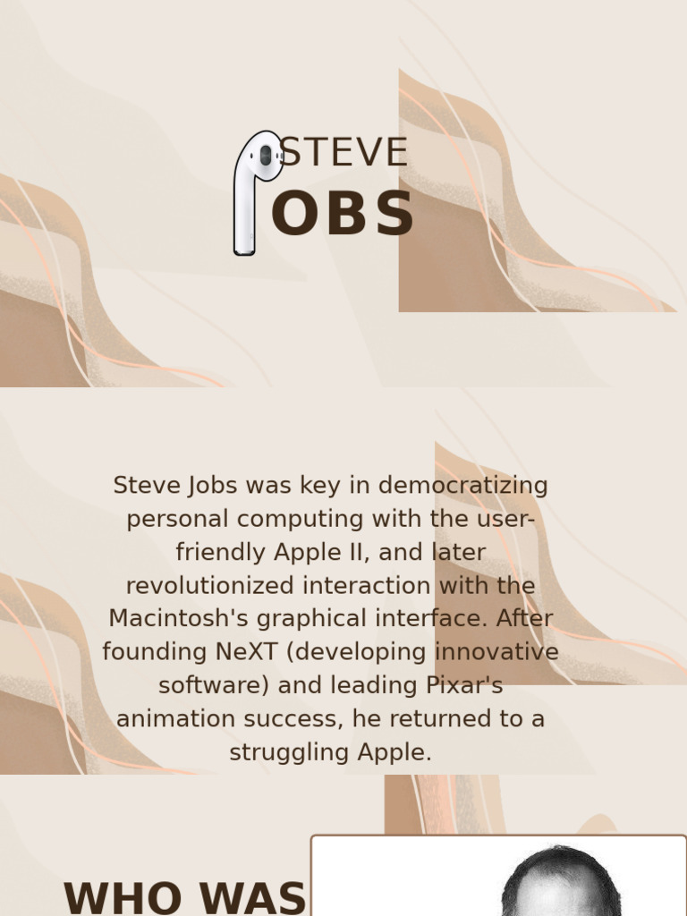 Steve Jobs: Innovator of Tech Revolution | PDF