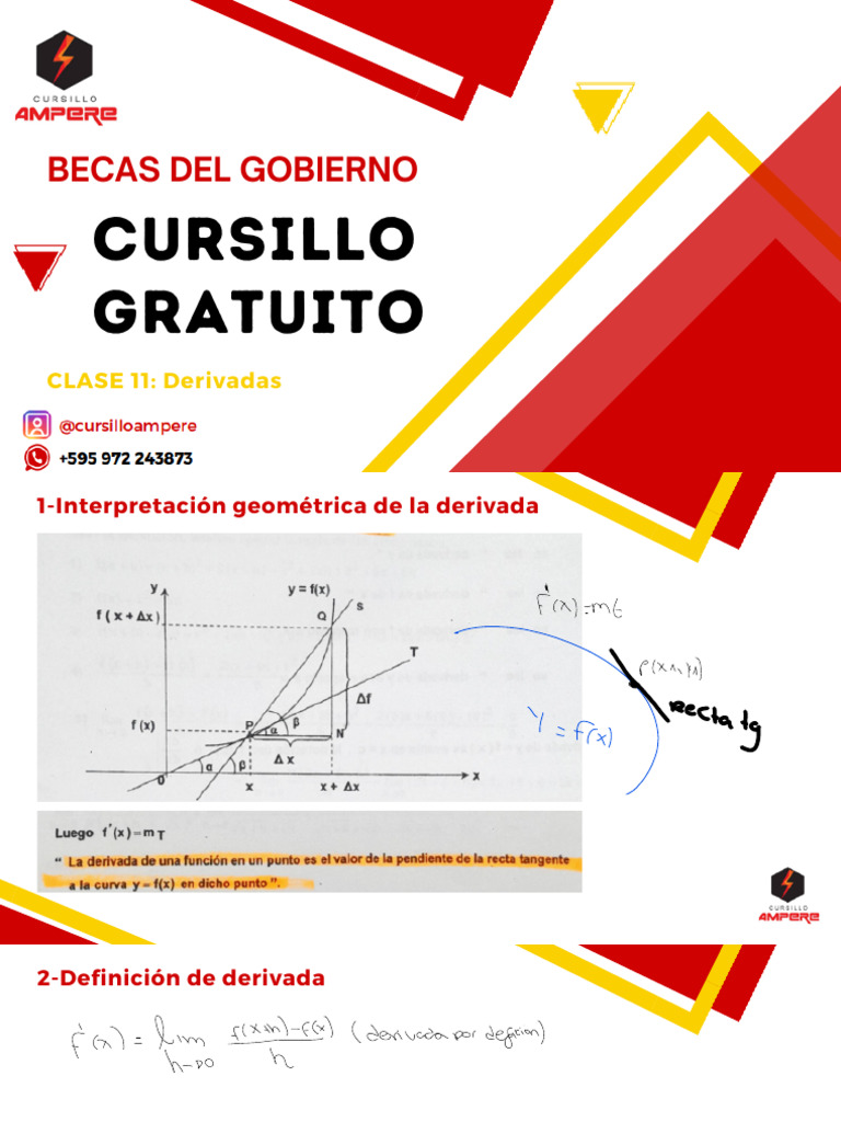 _Clase N° 11 Derivadas | PDF