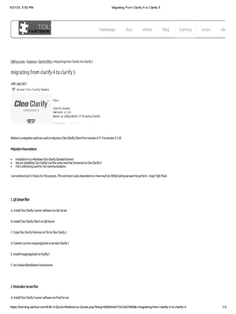 Migrating Clarify 4 To Clarify 5 | PDF