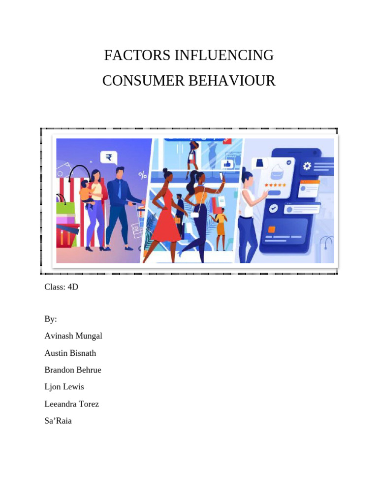 POB Factors Influencing Consumer Behaviour | PDF | Consumer Behaviour ...