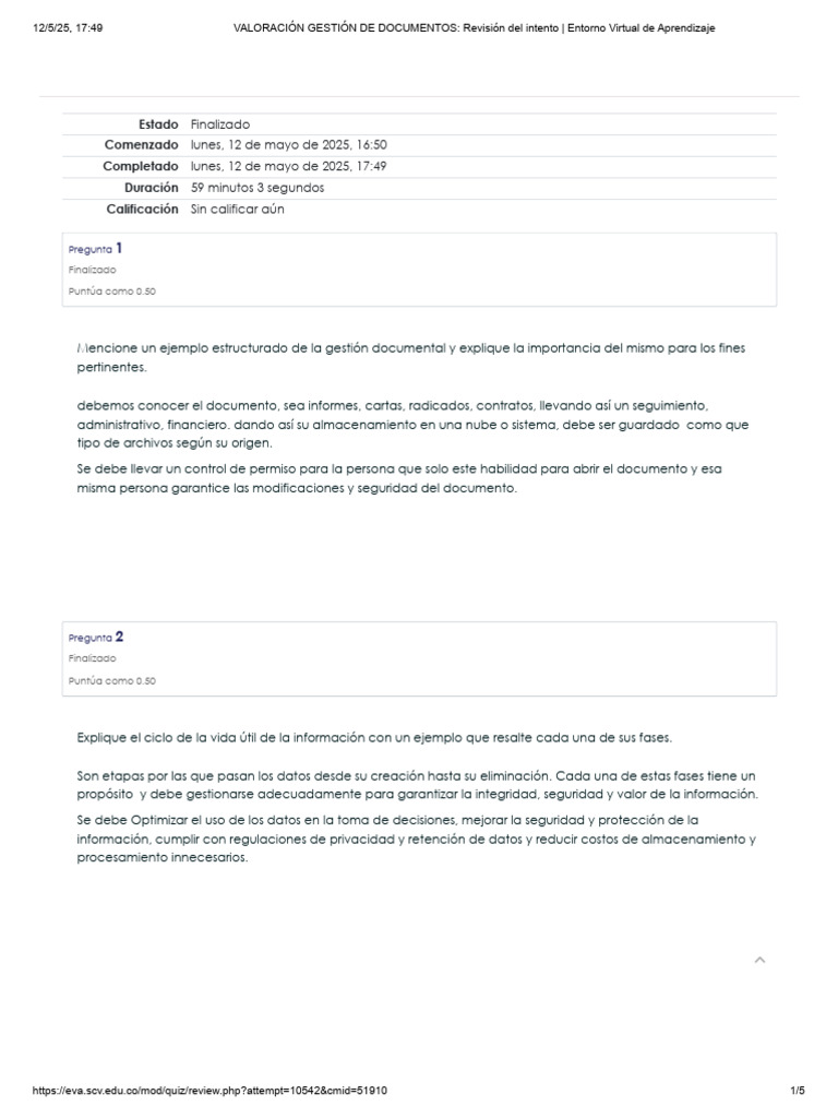 Gestión Documental y Ciclo de Información | PDF | Datos | Información