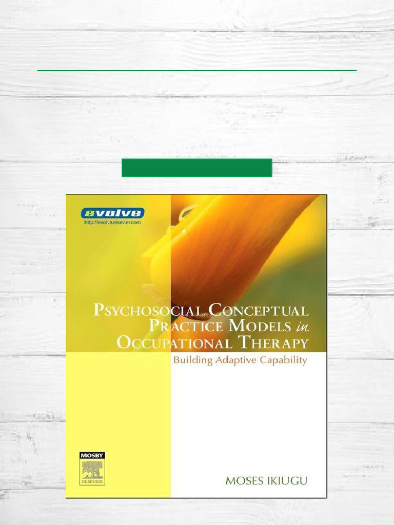 Etextbook Psychosocial Conceptual Practice Models in Occupational ...