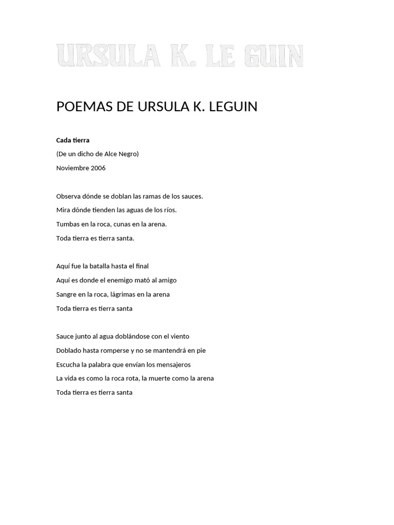 Poemas de Ursula | PDF