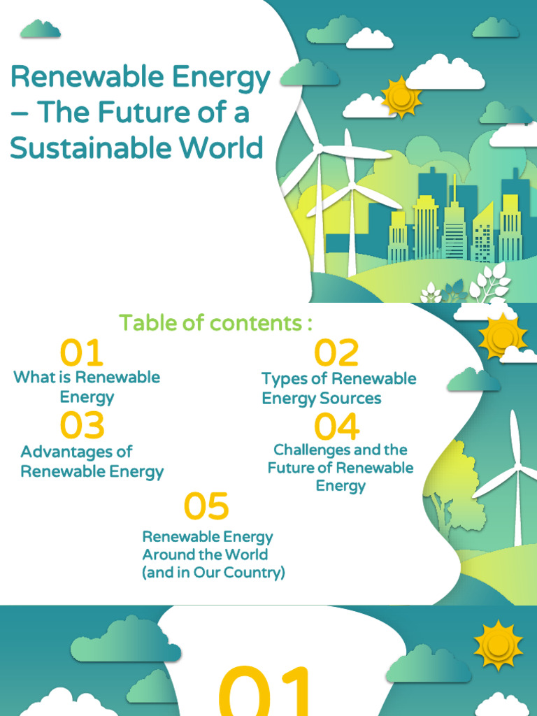 Types and Benefits of Renewable Energy | PDF | Renewable Energy | Solar ...