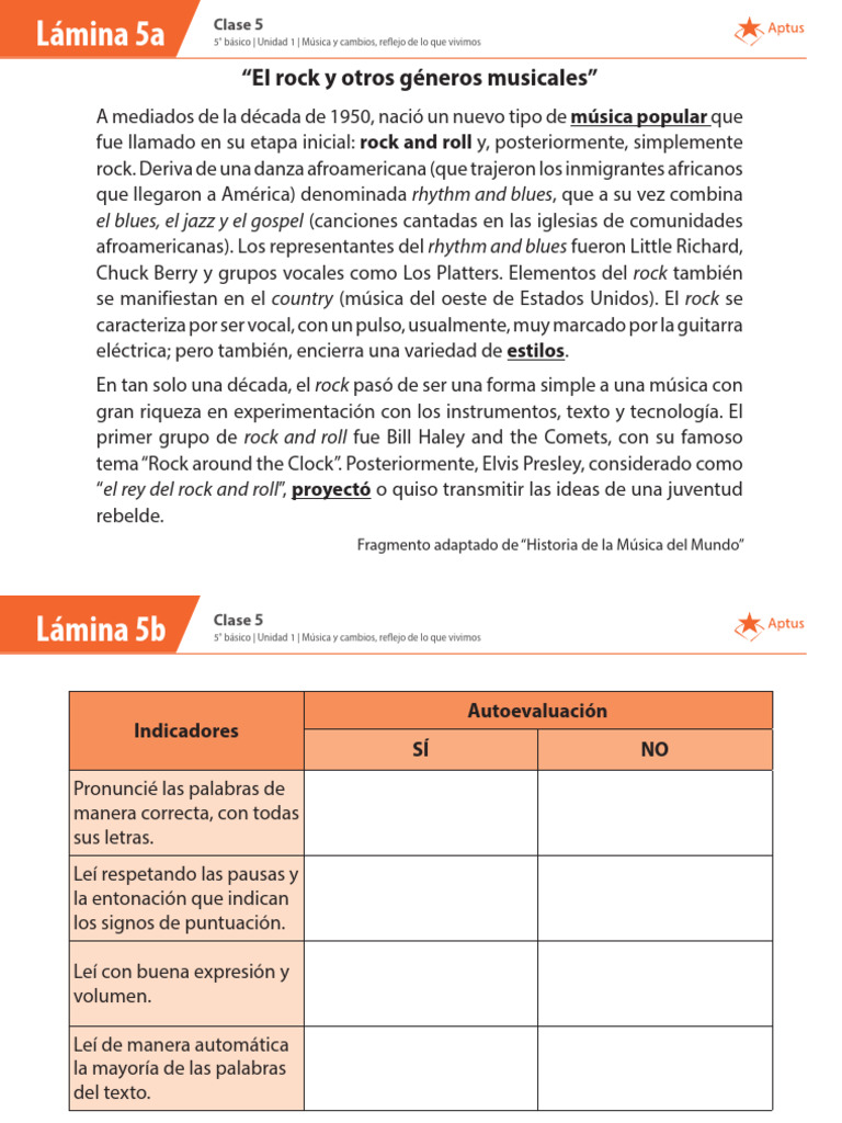 2025 5° Básico Lenguaje y Comunicación Módulo 1 Clase 5 Láminas | PDF