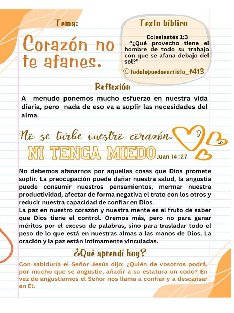 Corazon No Te Afanes | PDF