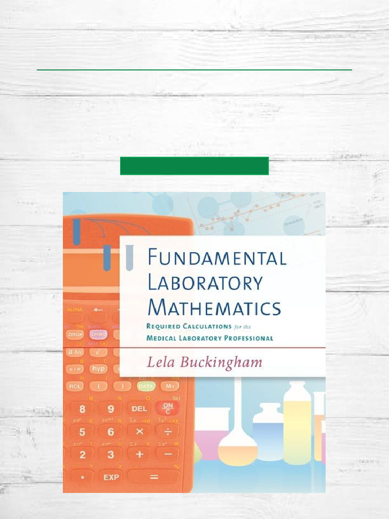 Must Read Fundamental Laboratory Mathematics Required Calculations For ...
