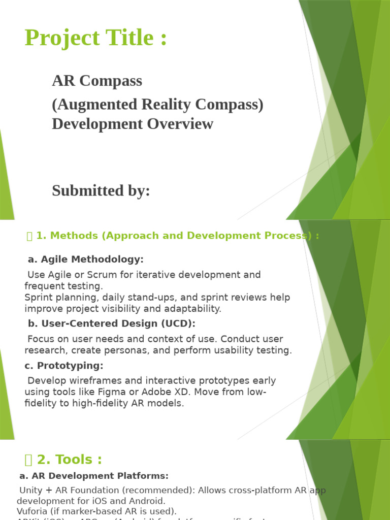 Augmented Project Proposal | PDF | Augmented Reality | Compass