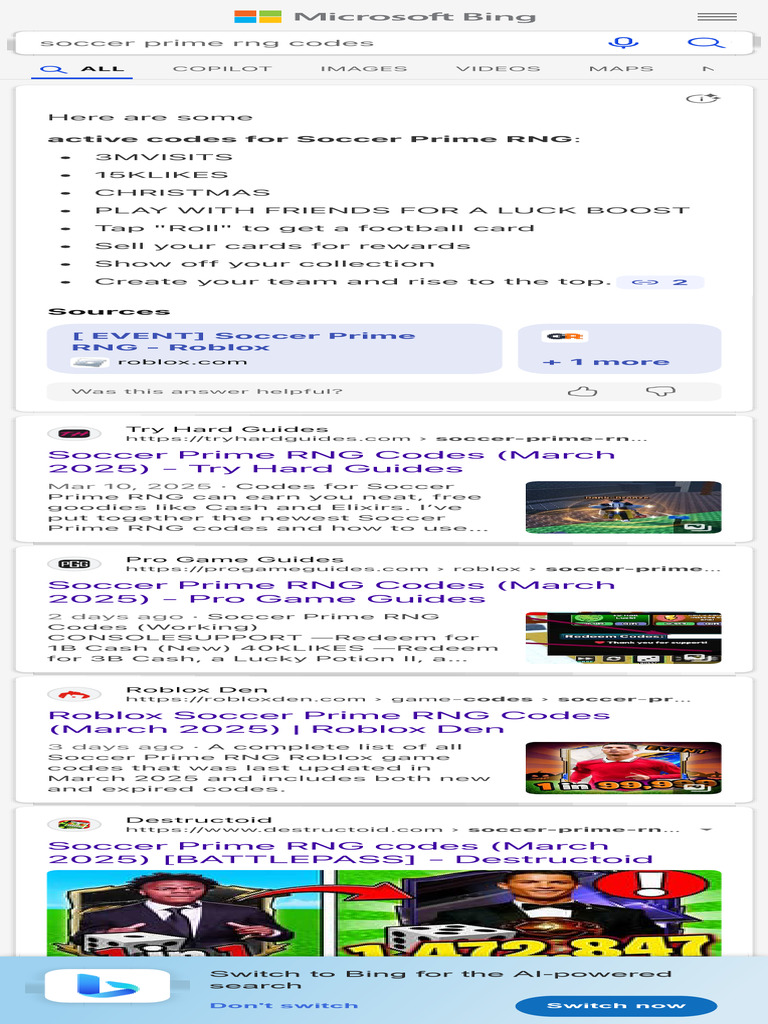 Soccer Prime RNG Codes - Search | PDF