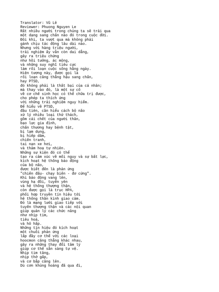 (Vietnamese) The Psychology of Post-Traumatic Stress Disorder - Joelle ...