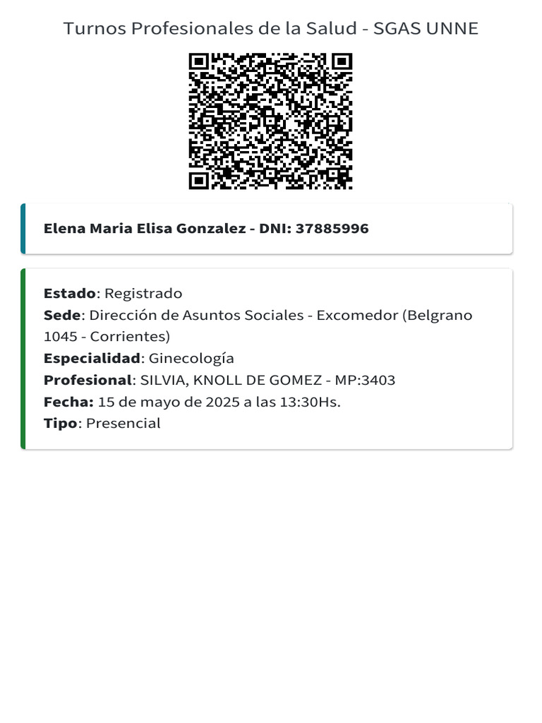 Sgas Turnos Unne 40128 | PDF