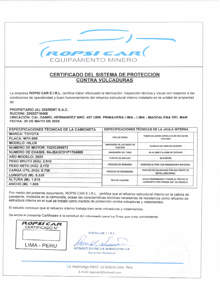 Certificado de Jaula Catolica 0100 | PDF
