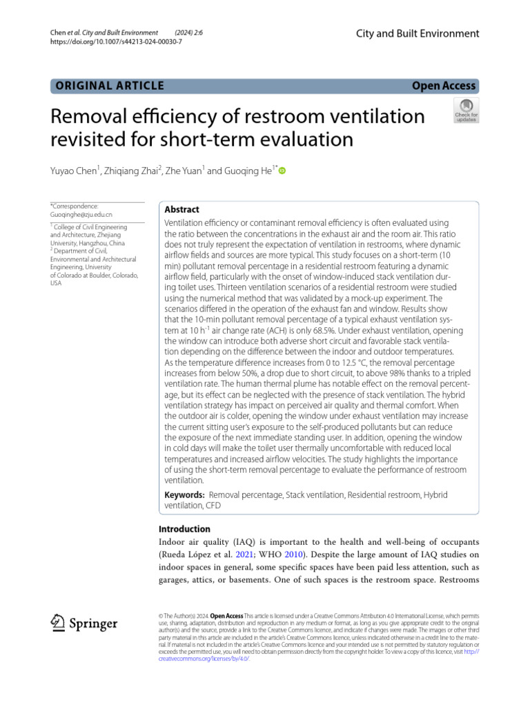 2024 Removal Efficiency of Restroom Ventilaiton Revisited For Short ...