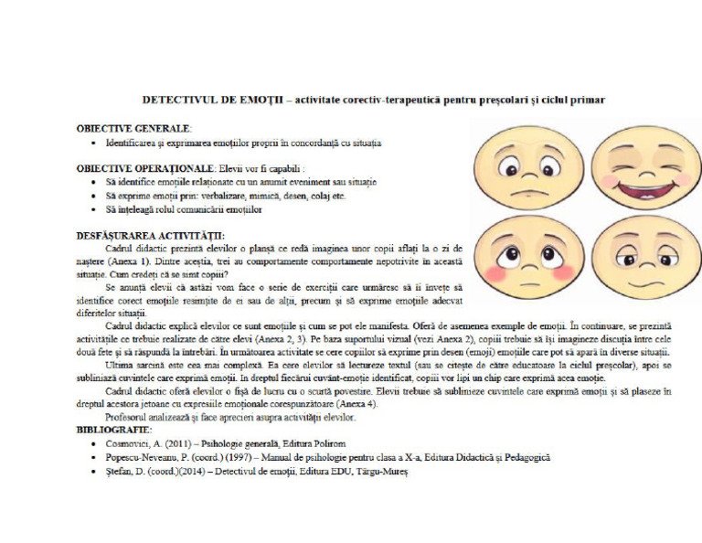 Detectivul Emotiilor Gradi | PDF