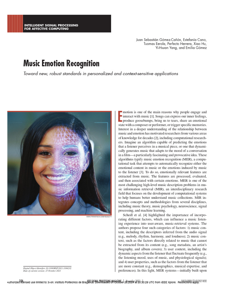 Music Emotion Recognition Toward New Robust Standards in Personalized and Context-Sensitive ...
