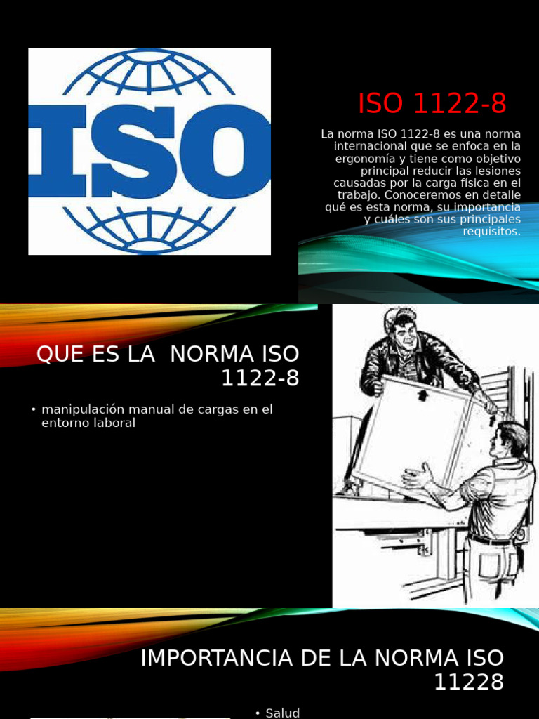 Ergonomia Iso 11228 | PDF
