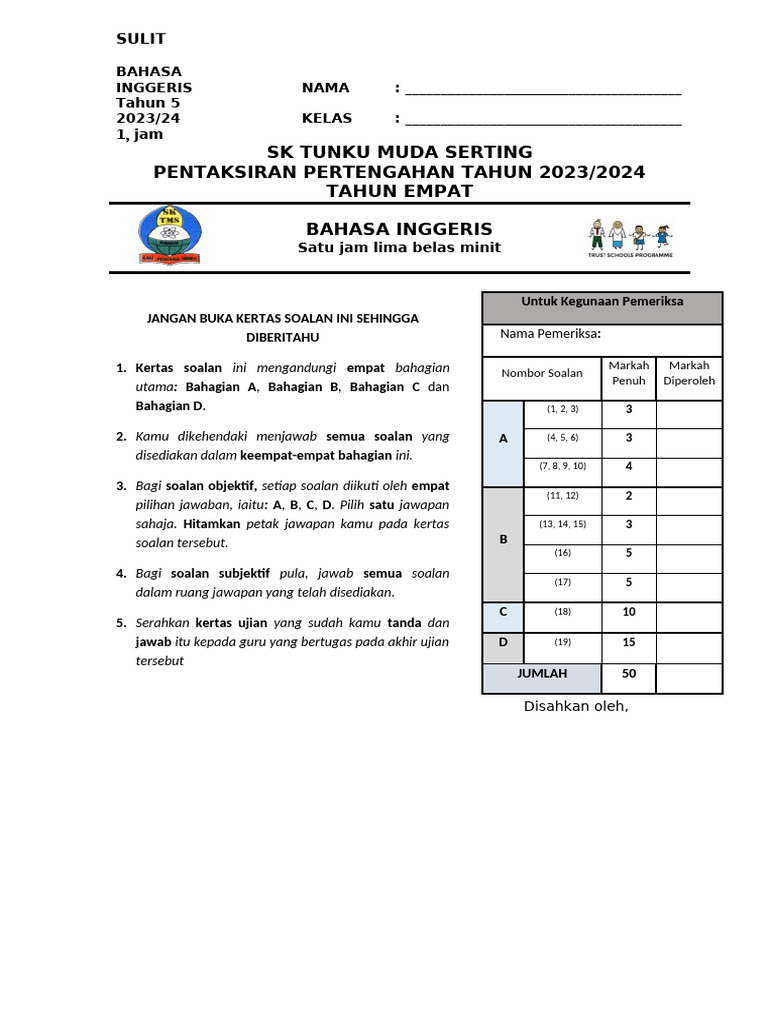 Cover Page Uasa 2023 | PDF