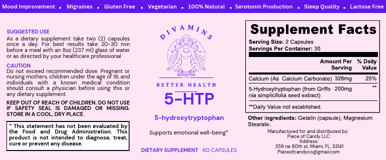 5-HTP Dietary Supplement Guidelines | PDF