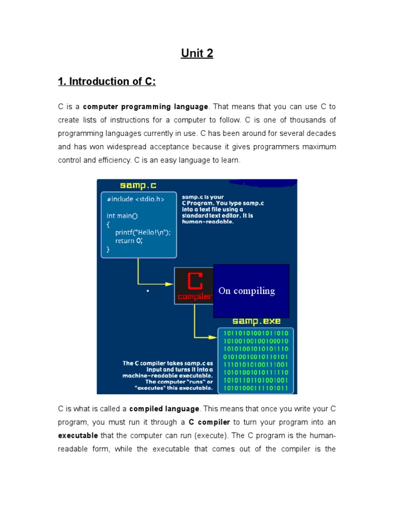 C Notes Pdf C Programming Language Control Flow