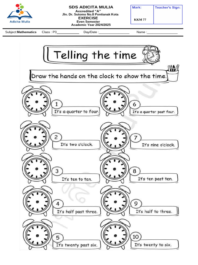 Sds Adicita Mulia: Exercise | PDF