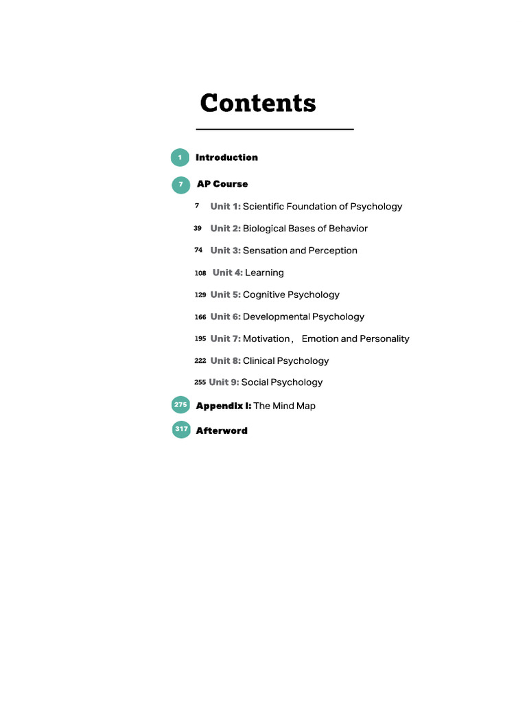 AP Psychology Course Overview | PDF | Psychology | Behavioural Sciences