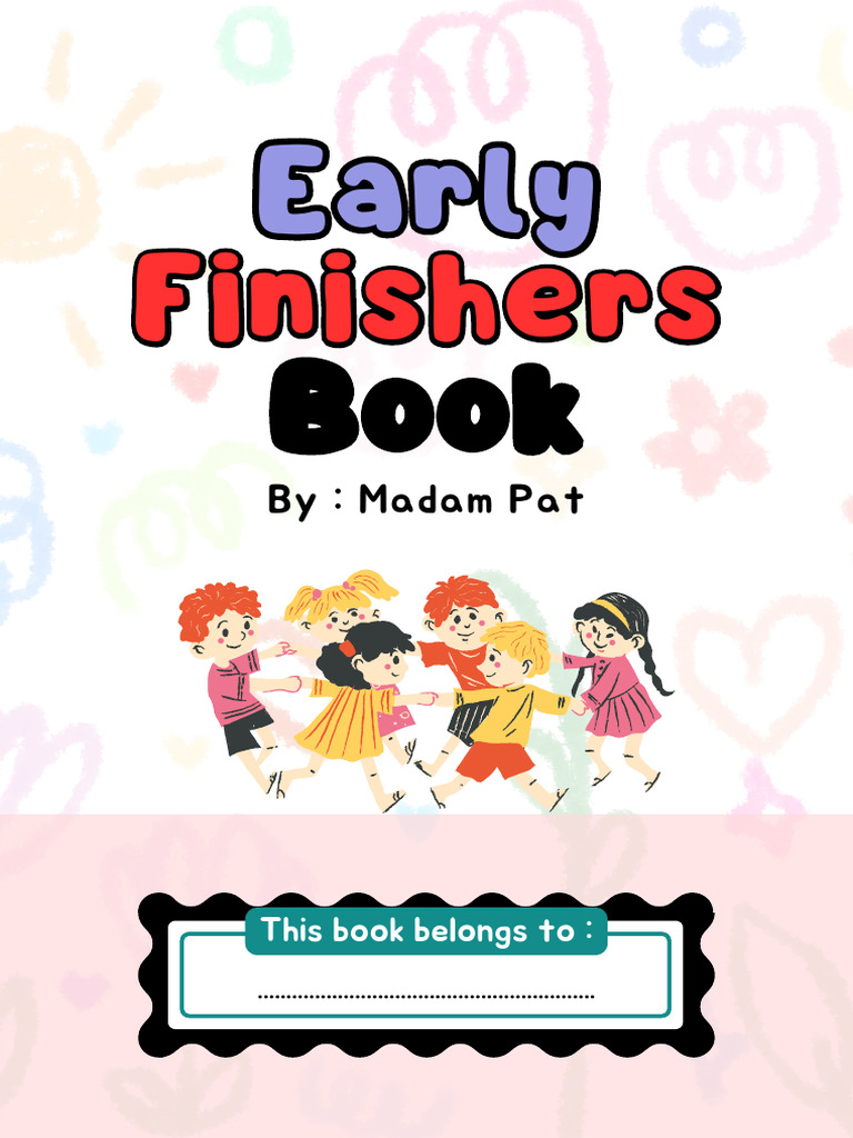 Early Finishers Book | PDF | Broccoli | Word Search