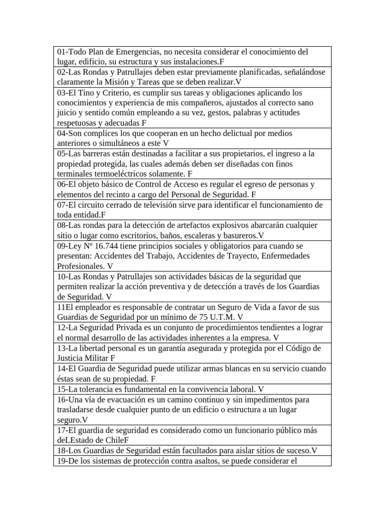 Prueba Para Ggss | PDF | Valores | Guardia de seguridad