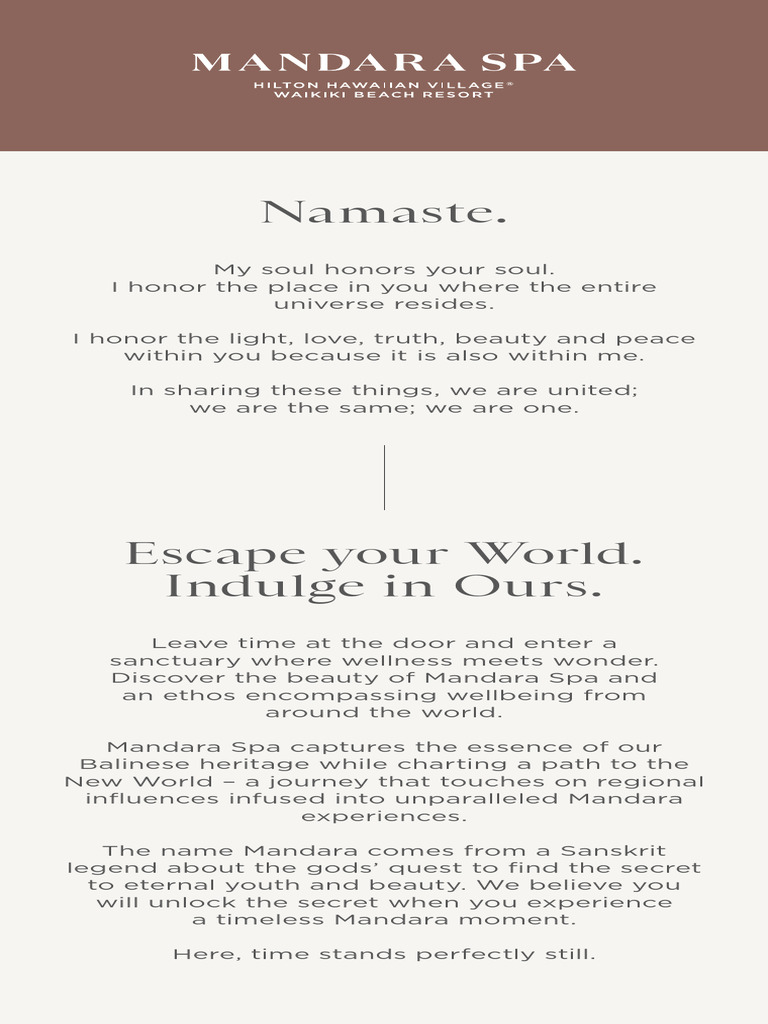 Manda Rasp Ahh V Digital Menu | PDF | Massage