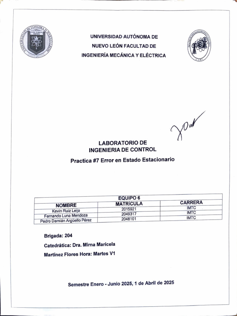 P7 Ing. Control | PDF