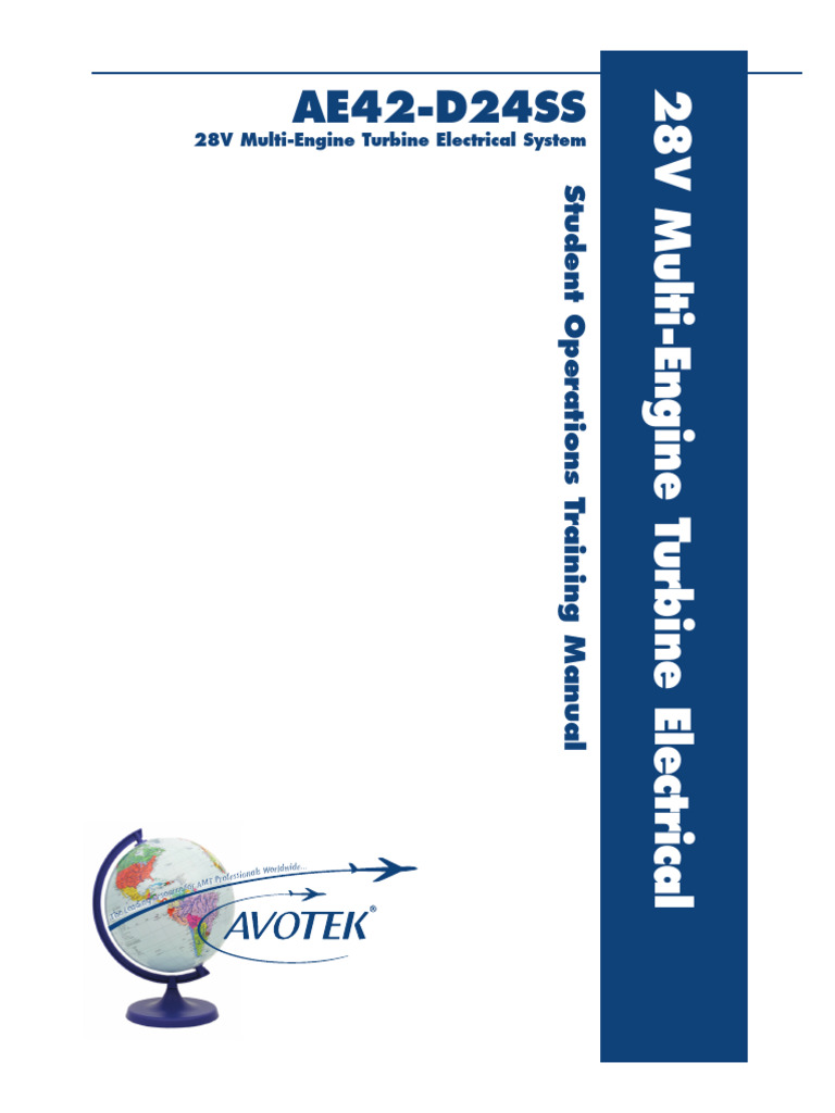 AE42-D24G Turbine Electrical Manual | PDF | Electric Generator ...