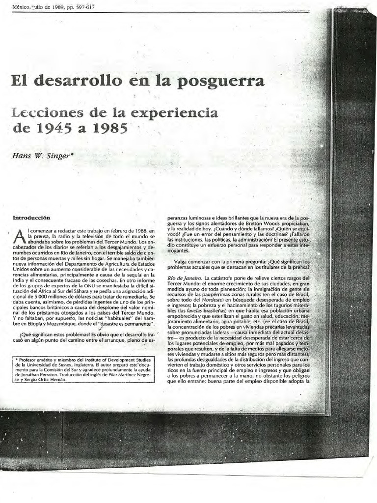 El Desarrollo en La Posguerra Contexto 2 | PDF | OPEP | Petróleo